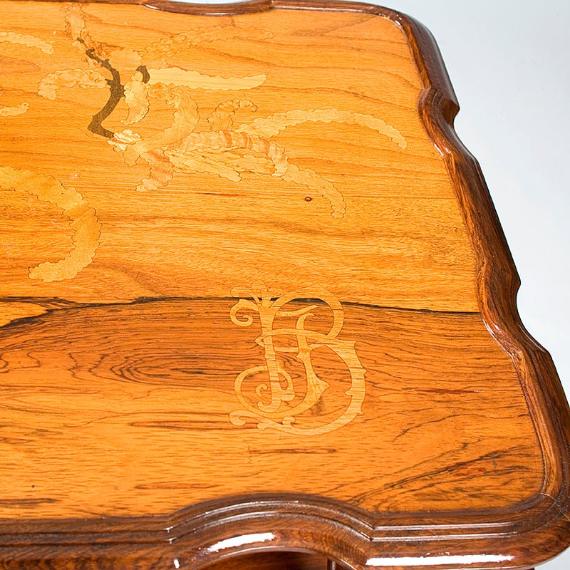 Emile Gallé French Art Nouveau Table at 1stDibs