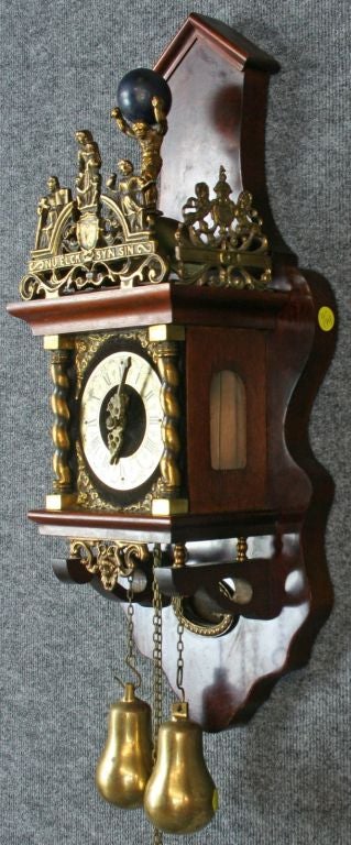 Vintage Dutch Zaandam Zaanse Atlas Pendulum Wall Clock For Sale at ...