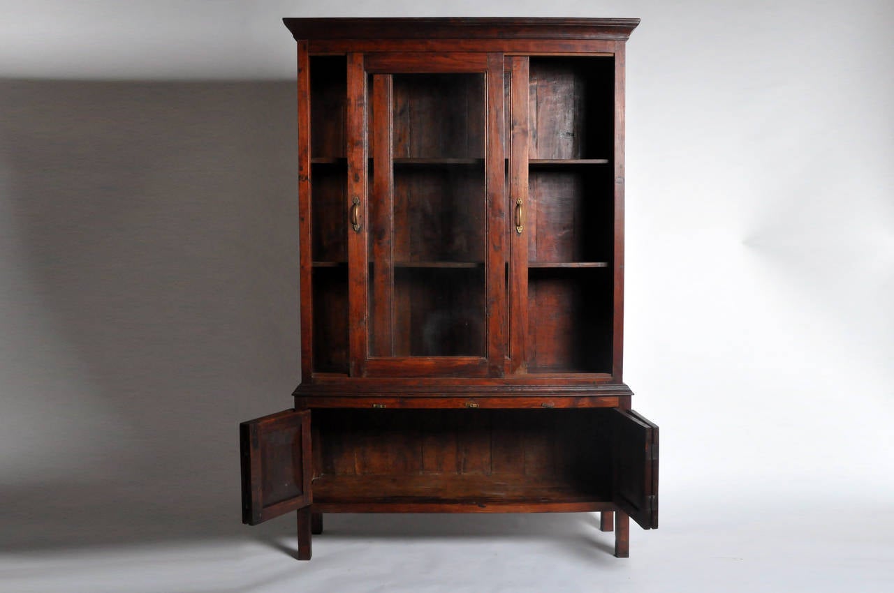 British Colonial Display Cabinet at 1stDibs