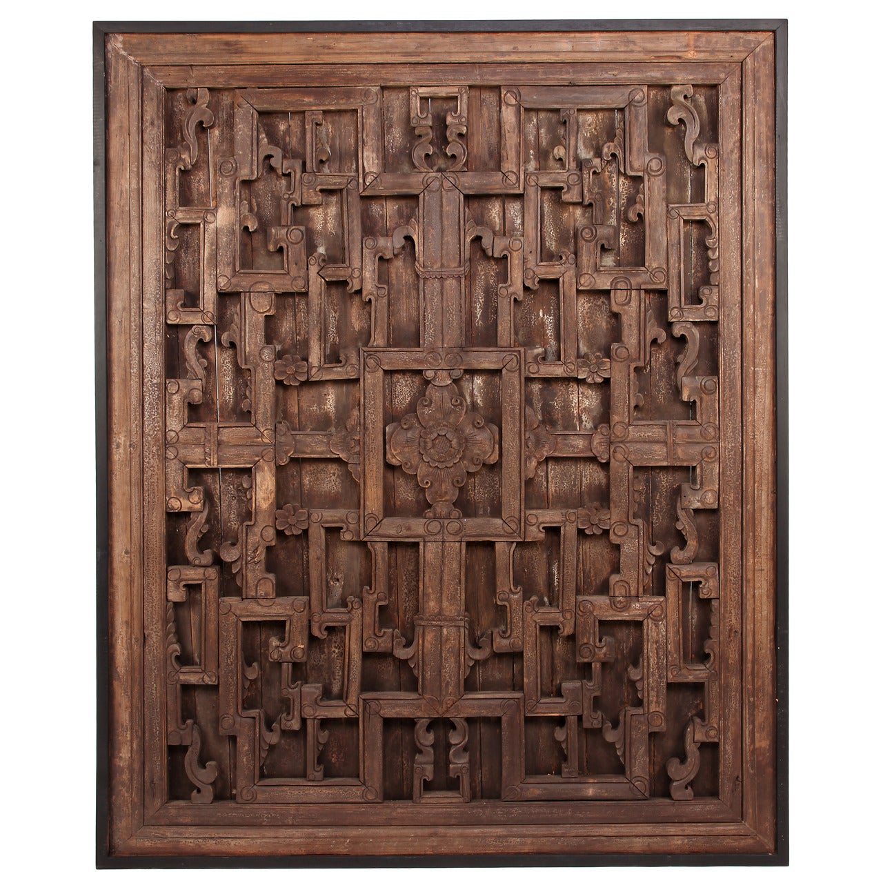 19th Century Chinese Window Screen in Frame at 1stDibs