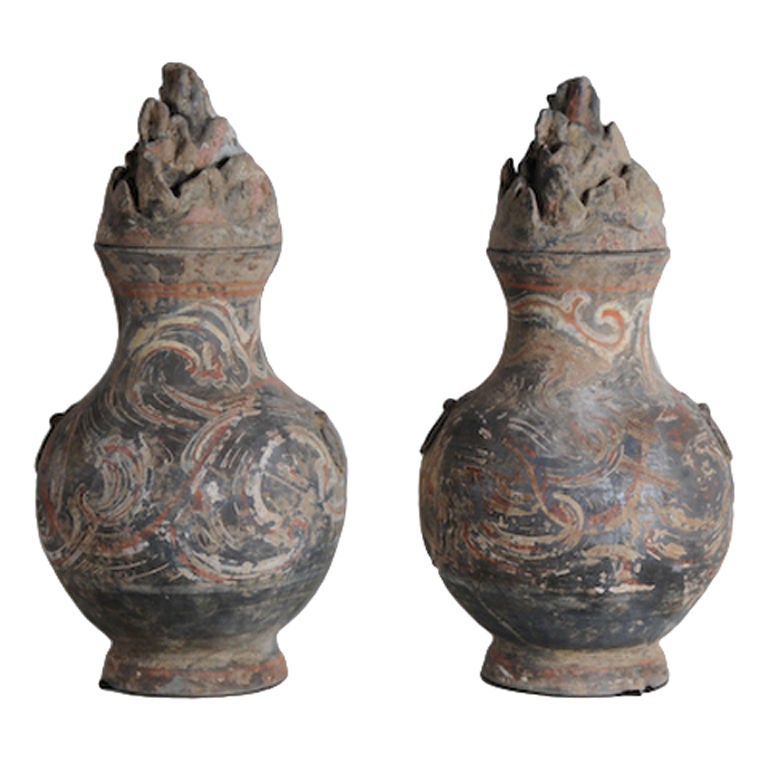 Han Dynasty Vase with Lid at 1stDibs