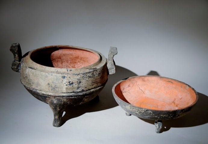 Han Dynasty Pottery Ding Tripod at 1stDibs