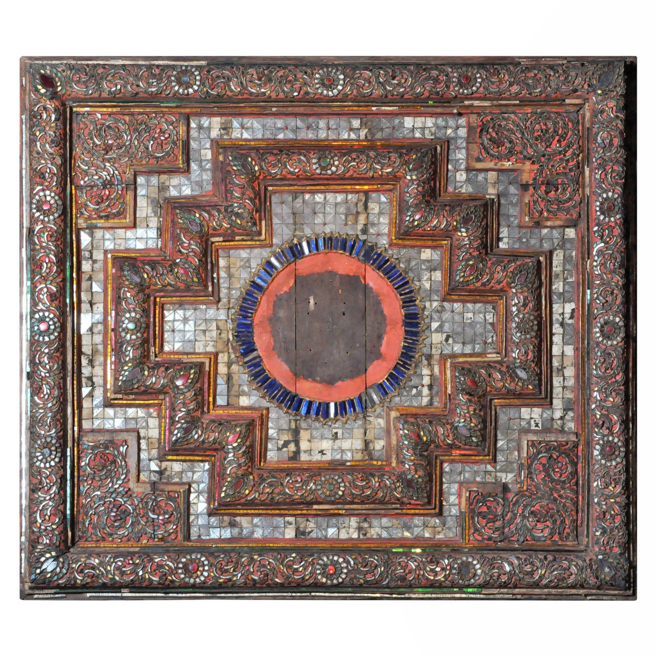 Burmese Mosaic Ceiling Panel at 1stDibs