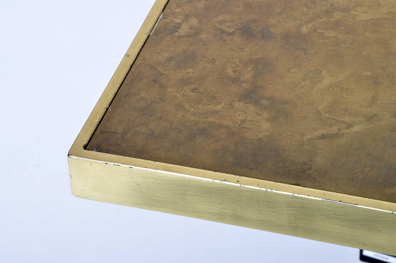 Gold-Plated Iron Convertible Coffee Table at 1stDibs