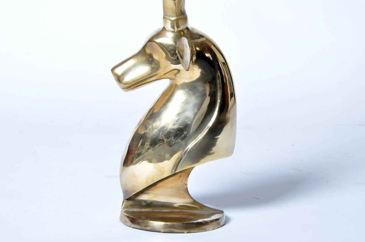 Vintage Brass Bust of a Gazelle at 1stDibs | brass gazelle