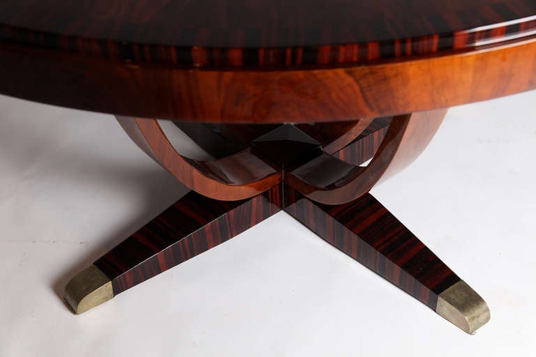 Round Art Deco Dining Table at 1stDibs