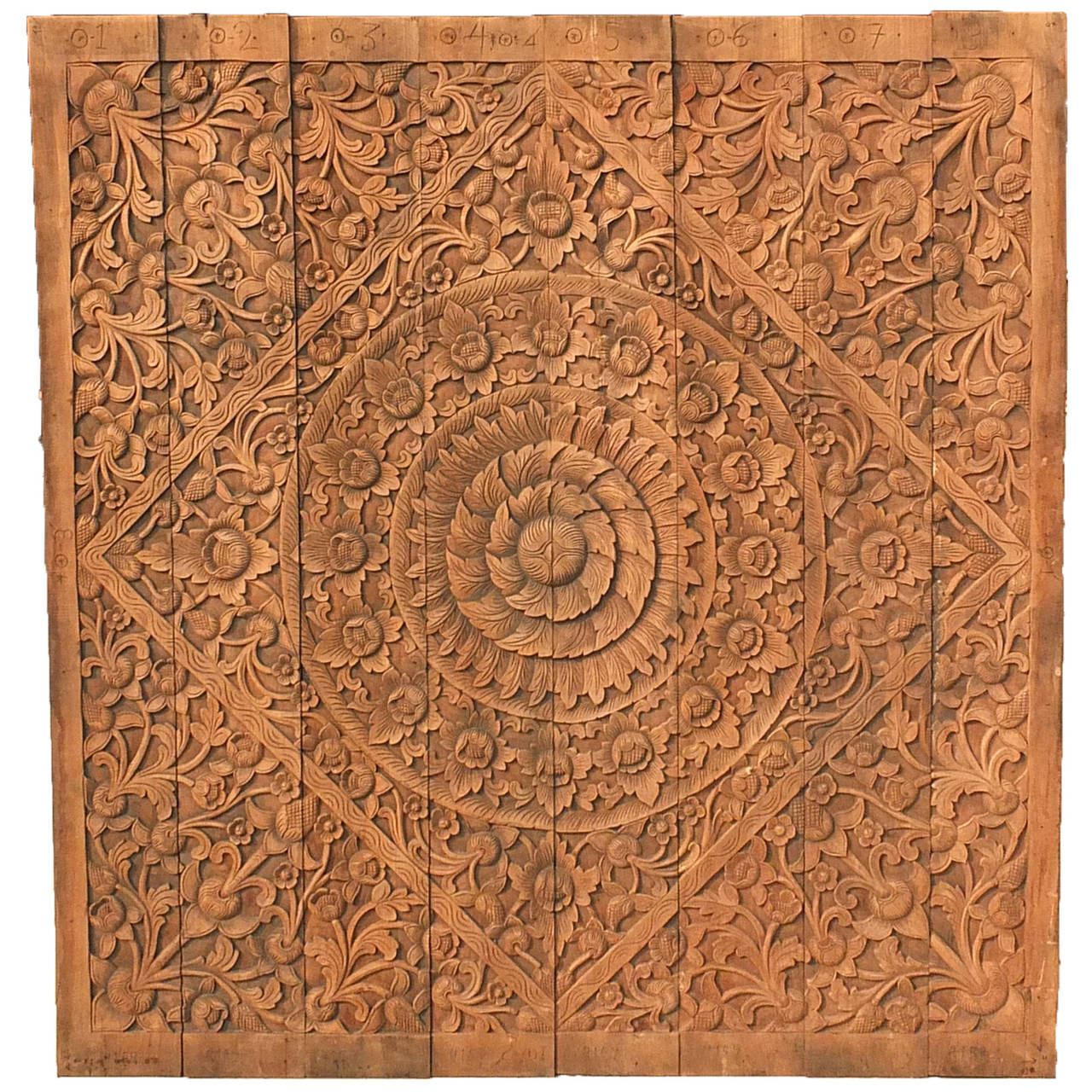 Reclaimed Teakwood Panel at 1stDibs | reclaimed teak wood