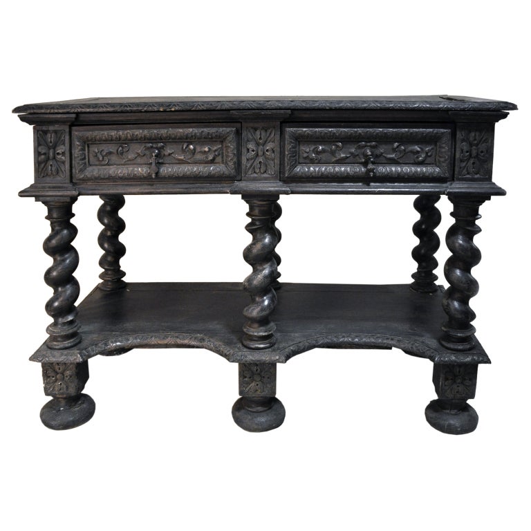 French Console With Two Drawers at 1stDibs