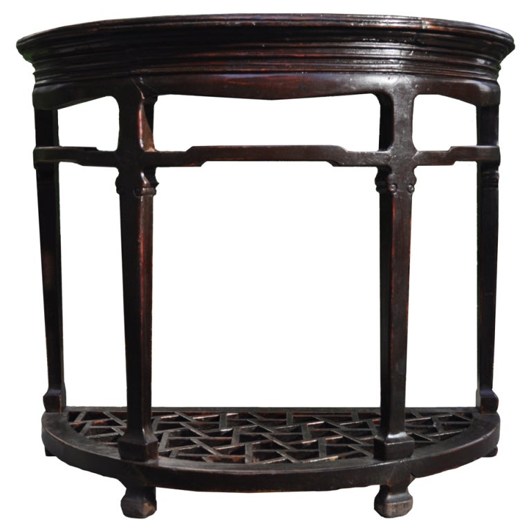 Half-round Side Table at 1stDibs