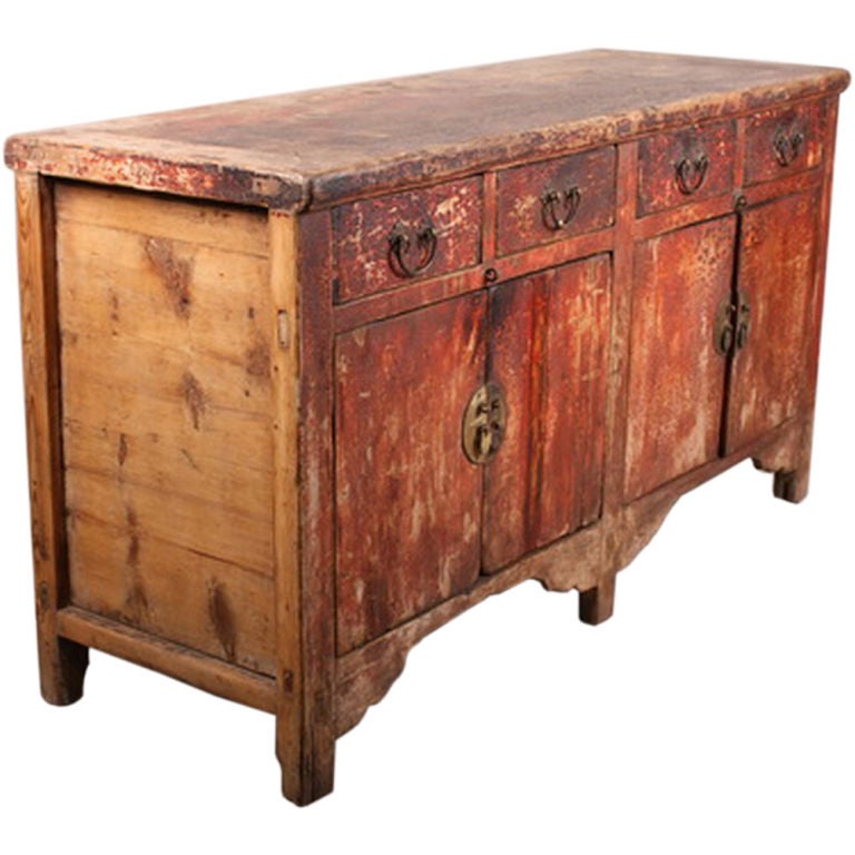 Chinese Red Lacquer Coffer at 1stDibs