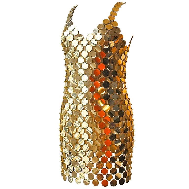 Paco Rabanne Rhodoid Disc Dress - SATURDAY SALE at 1stDibs