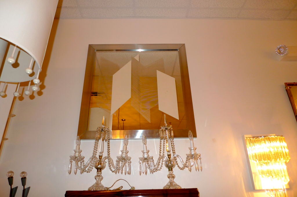 Large Op-Art Mirror by Greg Copeland at 1stDibs
