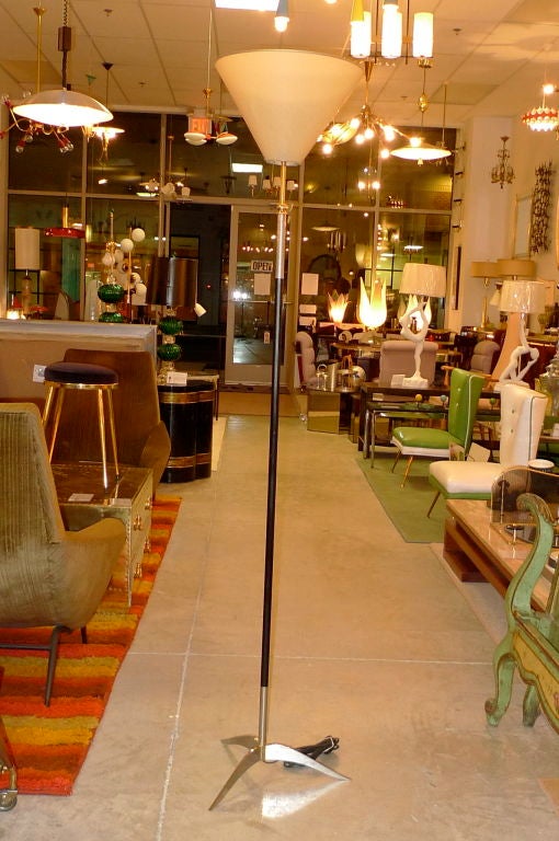 French Telescoping Tripod Torchiere Floor Lamp at 1stDibs