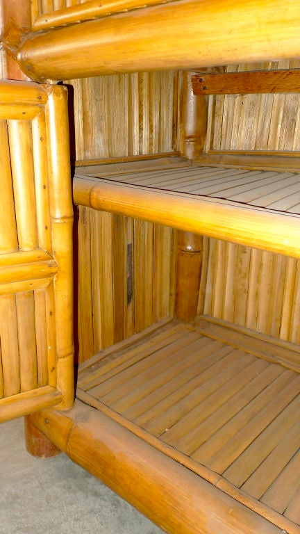 Vintage Bamboo Server Sideboard For Sale at 1stDibs