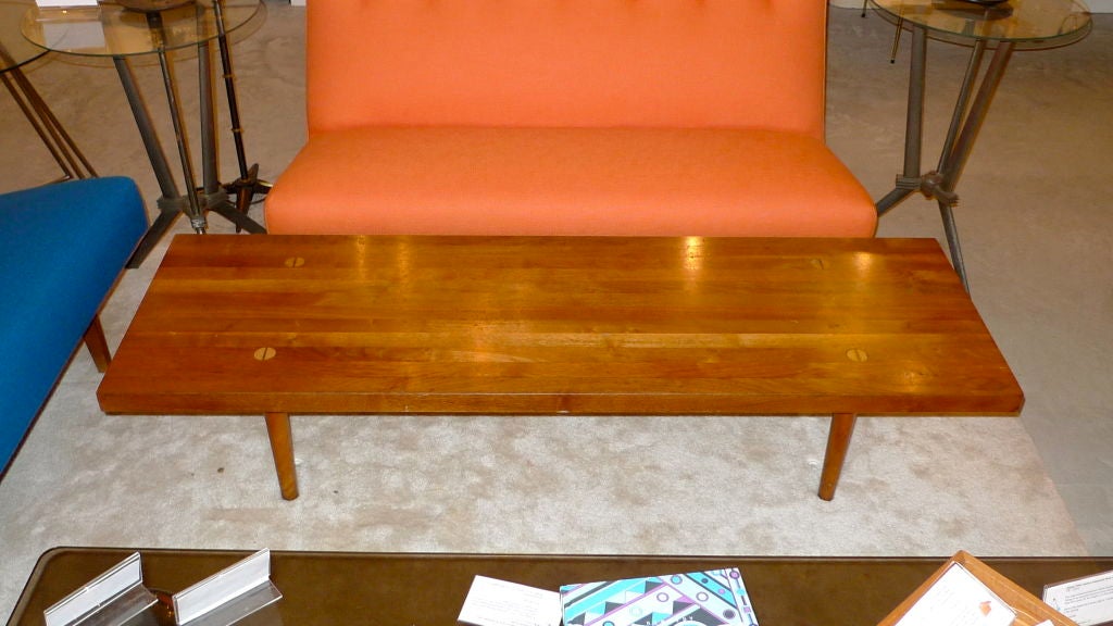Claud Bunyard Walnut Butcherblock Table from Design Research at 1stDibs