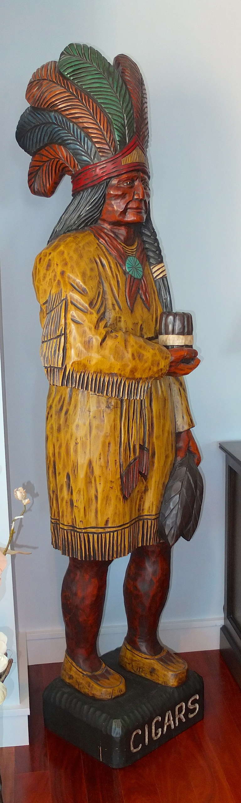 Cigar Store Indian By Ed Boggis For Sale at 1stDibs