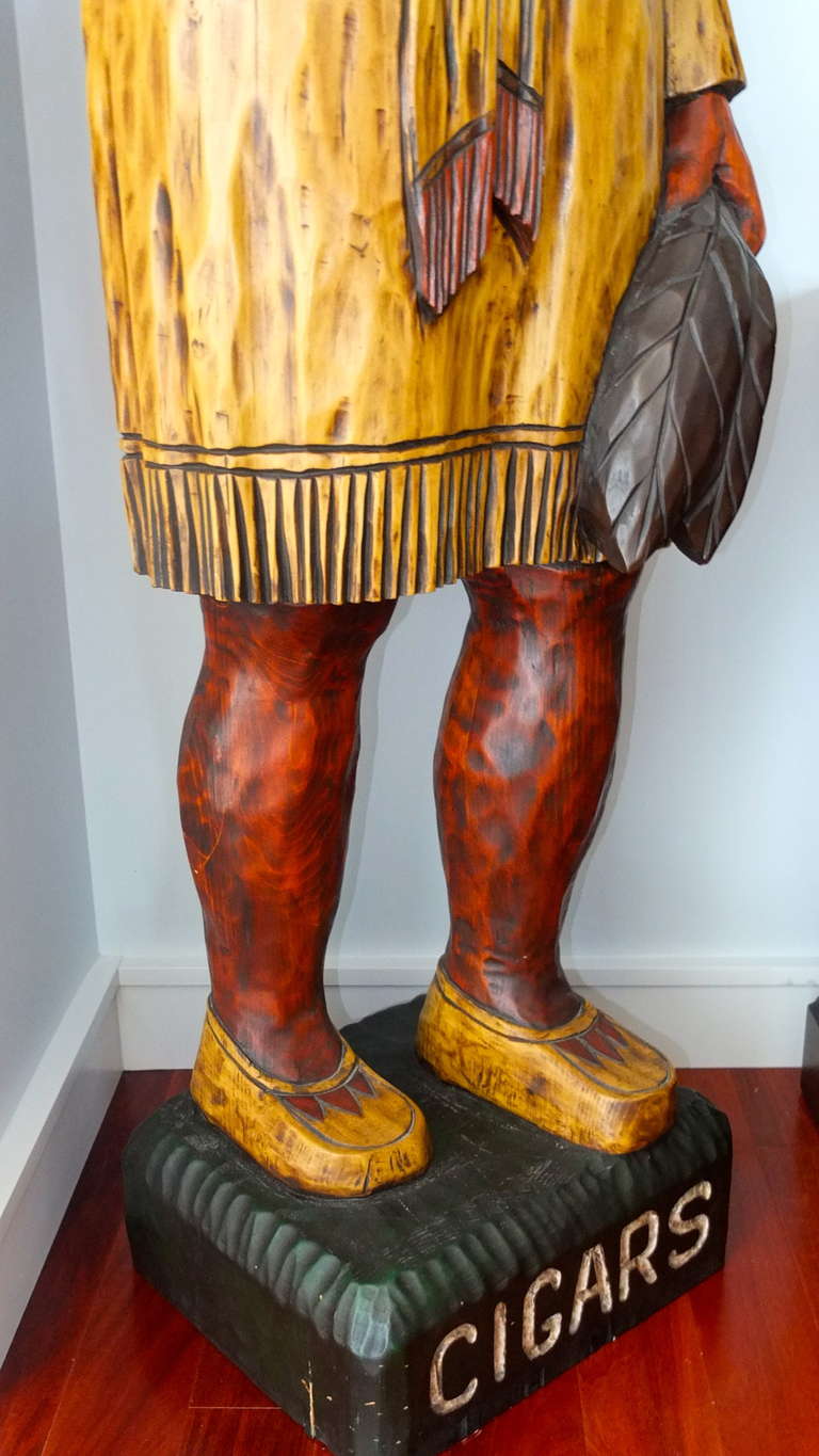Cigar Store Indian By Ed Boggis For Sale at 1stDibs