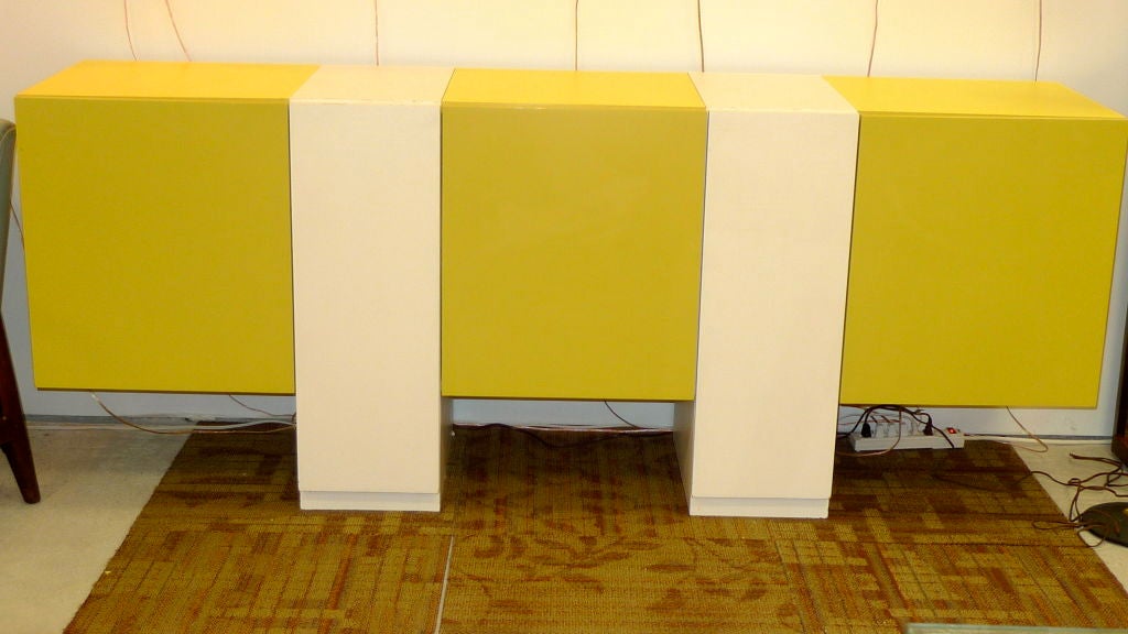 Custom Yellow and White Sideboard Credenza at 1stDibs | yellow sideboard