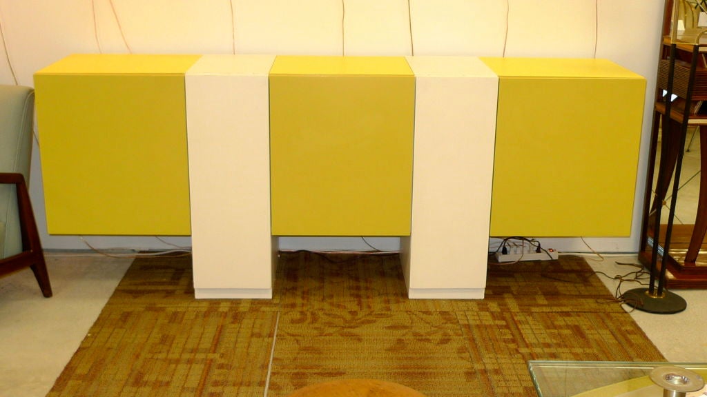 Custom Yellow and White Sideboard Credenza at 1stDibs | yellow sideboard