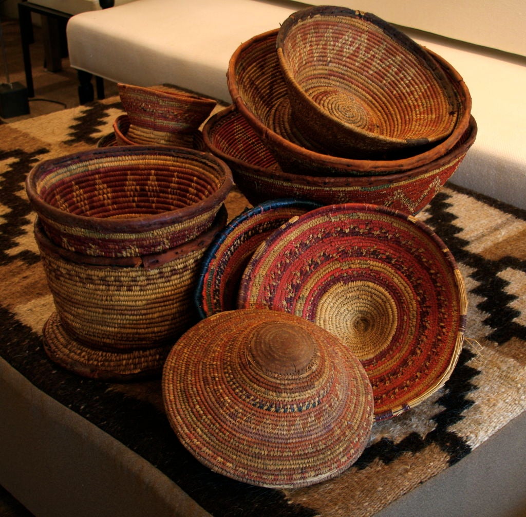 Yemen / Saudi Basket Collection of Twelve at 1stDibs | basket twelve