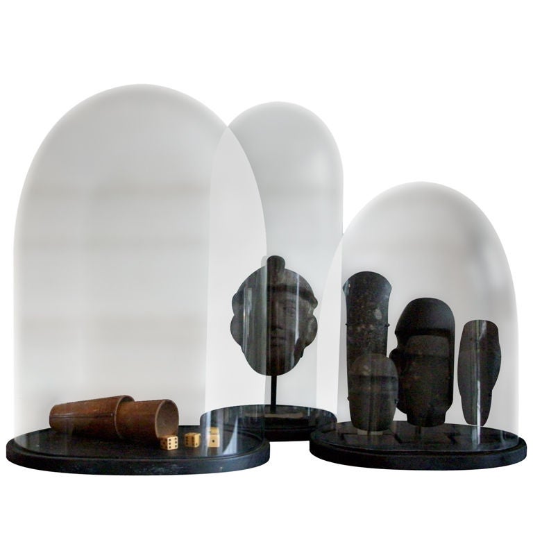 19th C Double Glazed Glass Display Domes At 1stdibs