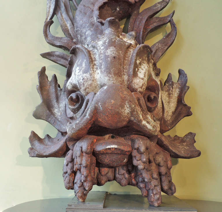 Early 20th Century Grand French Dolphin/Fish Fountain at 1stDibs