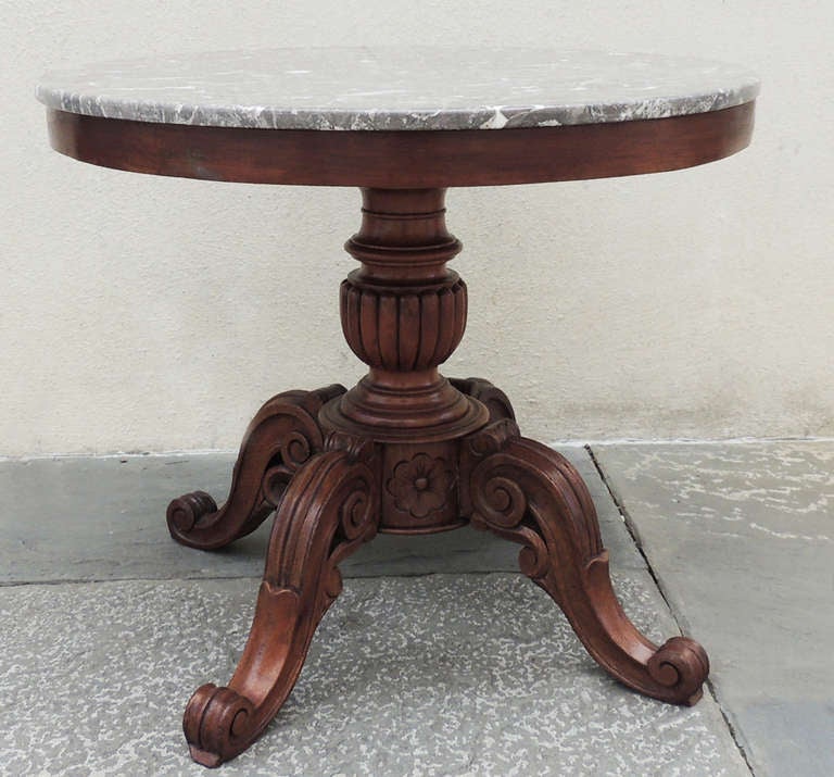 French Restoration Center Table at 1stDibs
