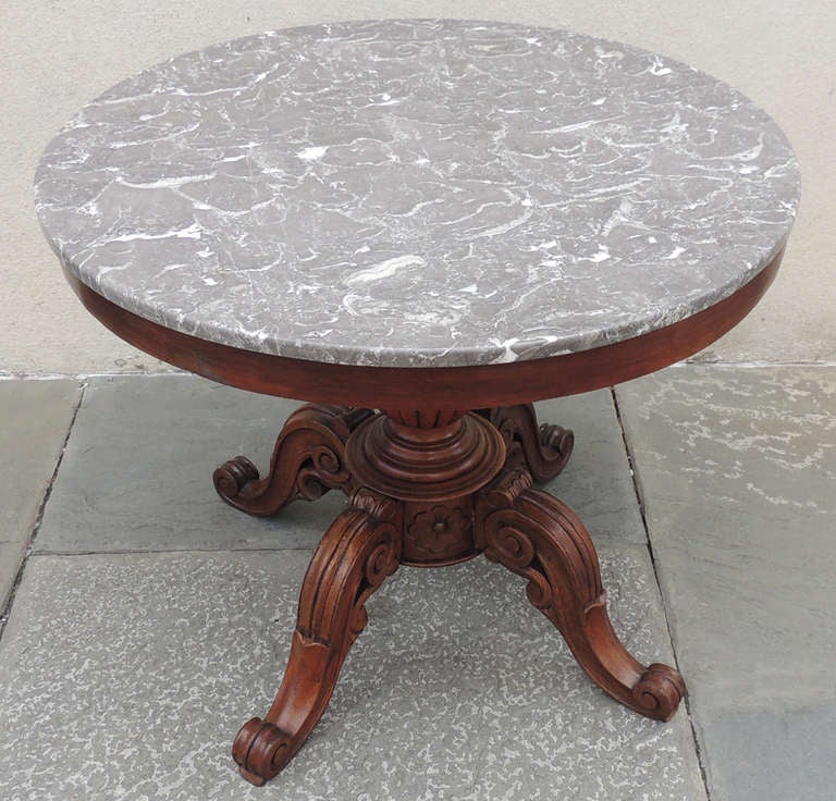French Restoration Center Table at 1stDibs