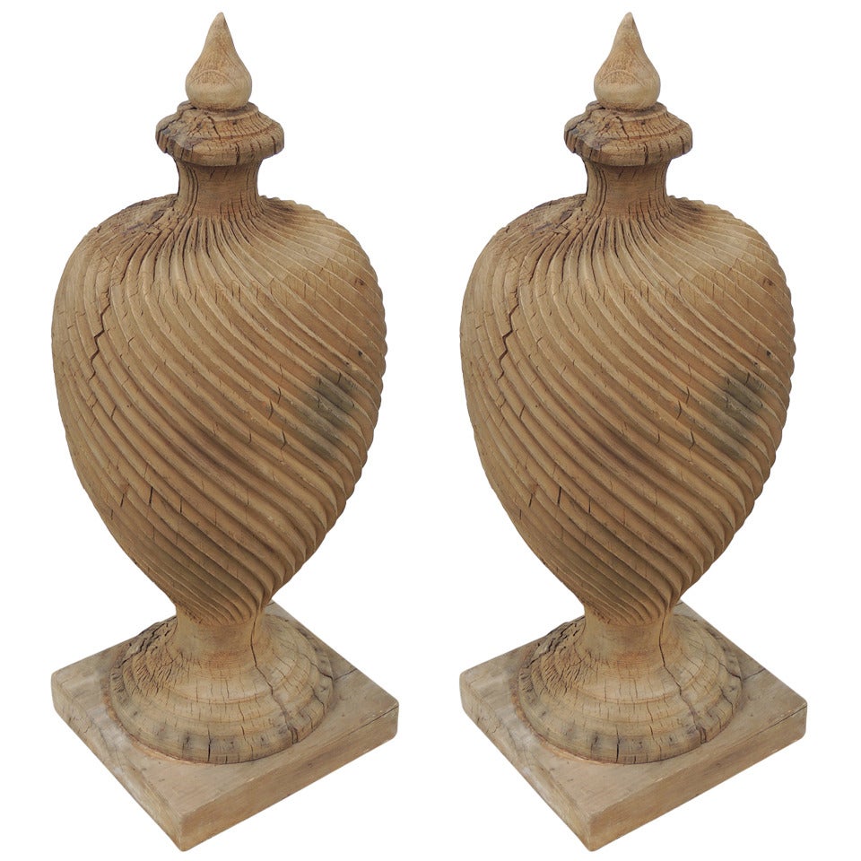 18th Century Wooden Finials at 1stDibs