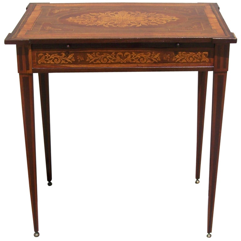 English 1800s Marketry Regency Writing Desk at 1stDibs | 1800s writing desk