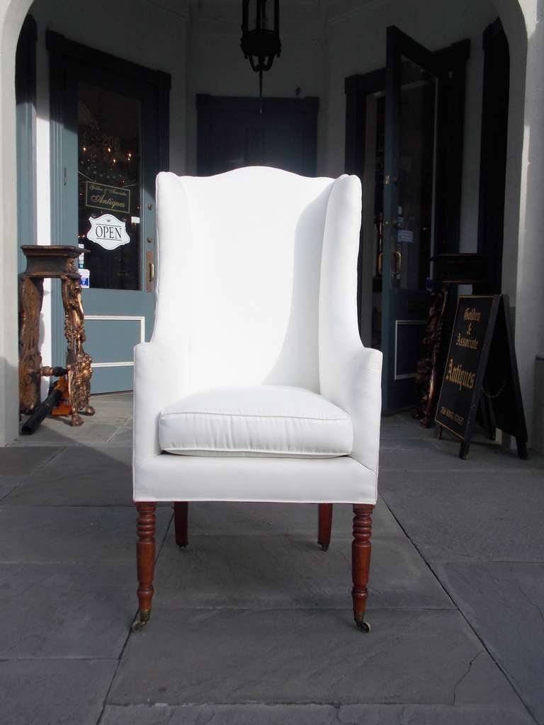 American Mahogany Sheraton Upholstered Coachman's Chair, Circa 1810 at ...