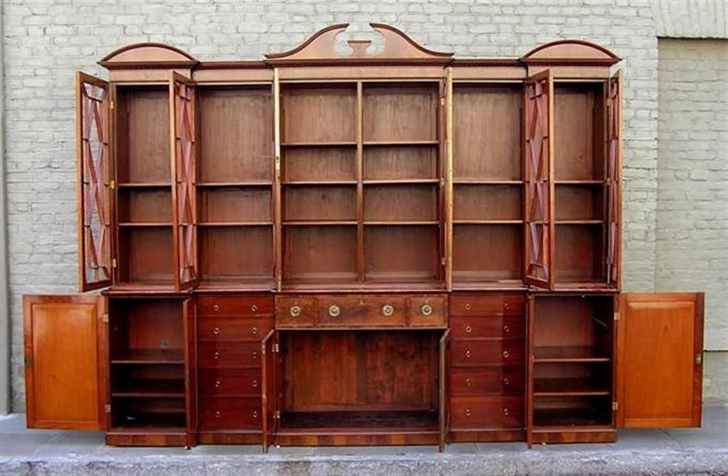 English Mahogany Breakfront at 1stDibs