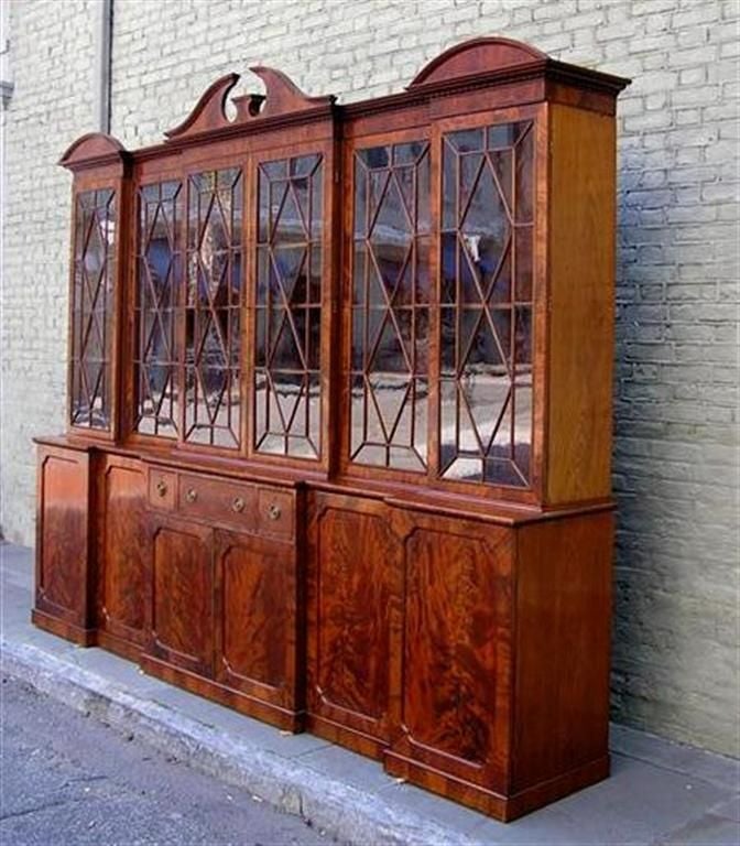English Mahogany Breakfront at 1stDibs