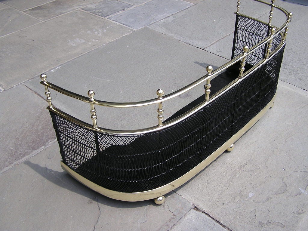 American Wire and Brass Fire Fender at 1stDibs