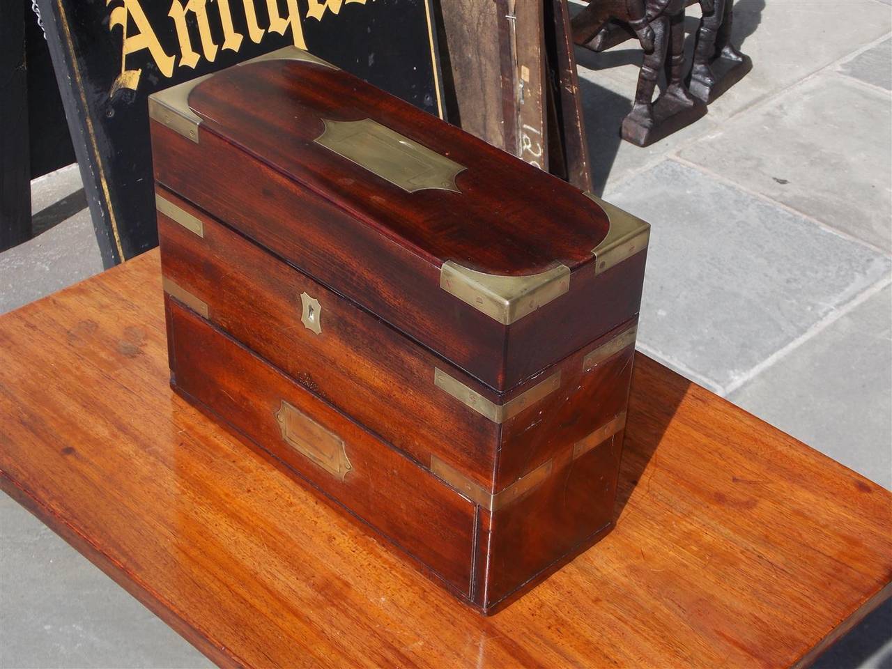 English Mahogany Military Campaign Medical Box. Circa 1820 at 1stDibs