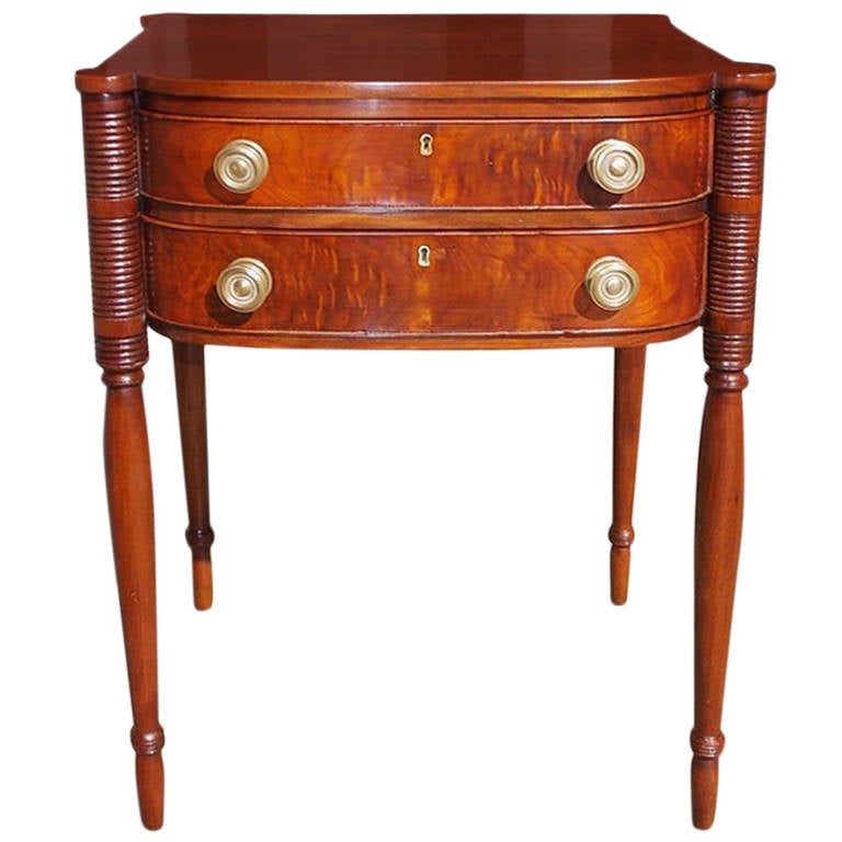 American Walnut Side Table. South Carolina, Circa 1810 at 1stDibs