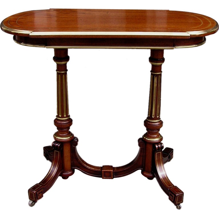 English Regency Mahogany Console Pier Table For Sale at 1stDibs