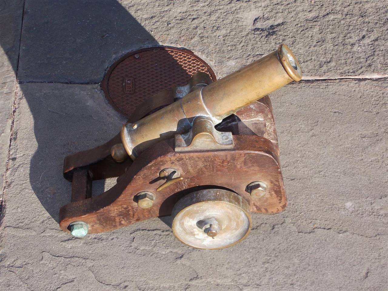 English Bronze Signal Cannon on Carriage, Circa 1830 at 1stDibs