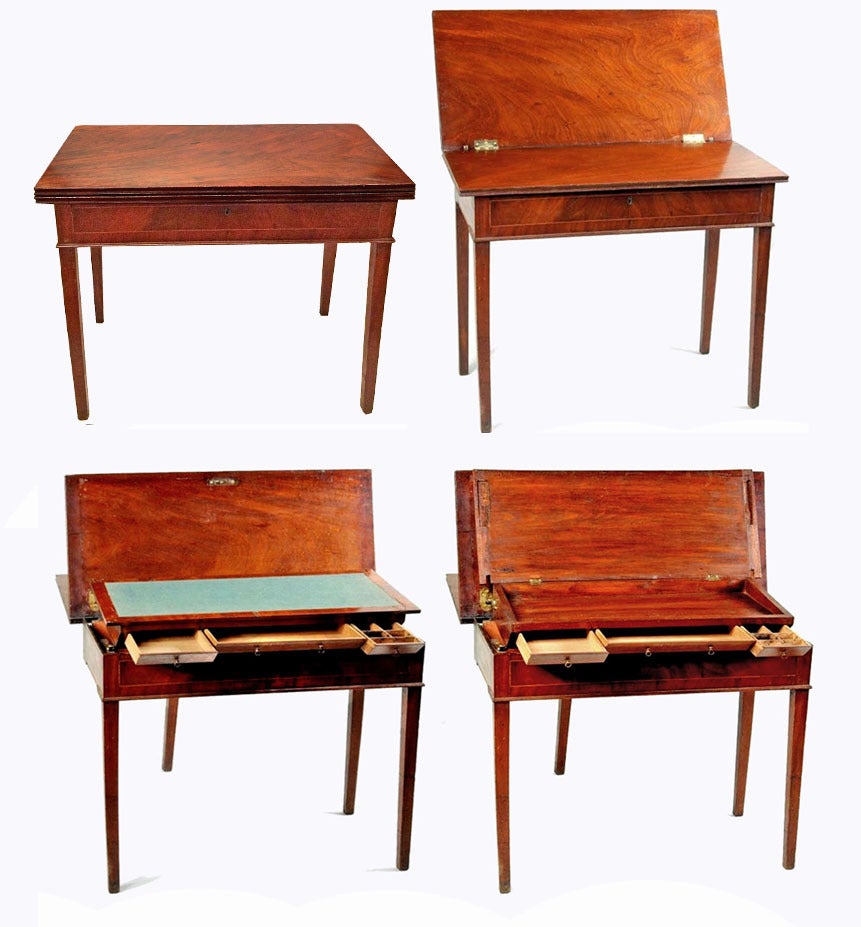 Rare Neoclassical Mahogany Metamorphic Architect's Desk, Early 19th ...