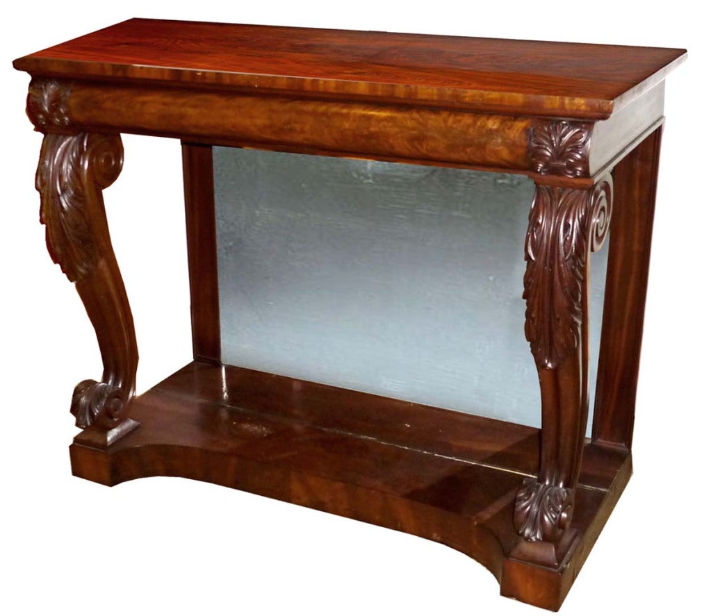 English Regency Mahogany Console Pier Table For Sale at 1stDibs