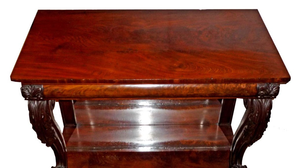 English Regency Mahogany Console Pier Table For Sale at 1stDibs