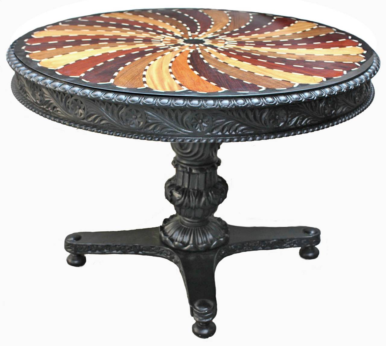 British Colonial Ceylon Specimen-Top Table, 19th Century at 1stDibs