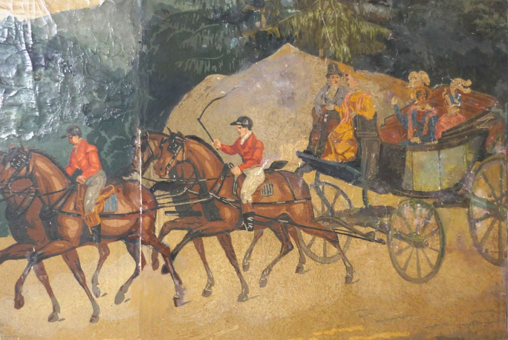 Zuber Wallpaper Panels Depicting New York Bay at 1stDibs