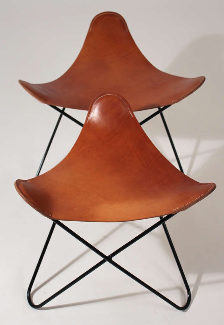 Knoll Butterfly Chair Ottoman or Stool Pair at 1stDibs