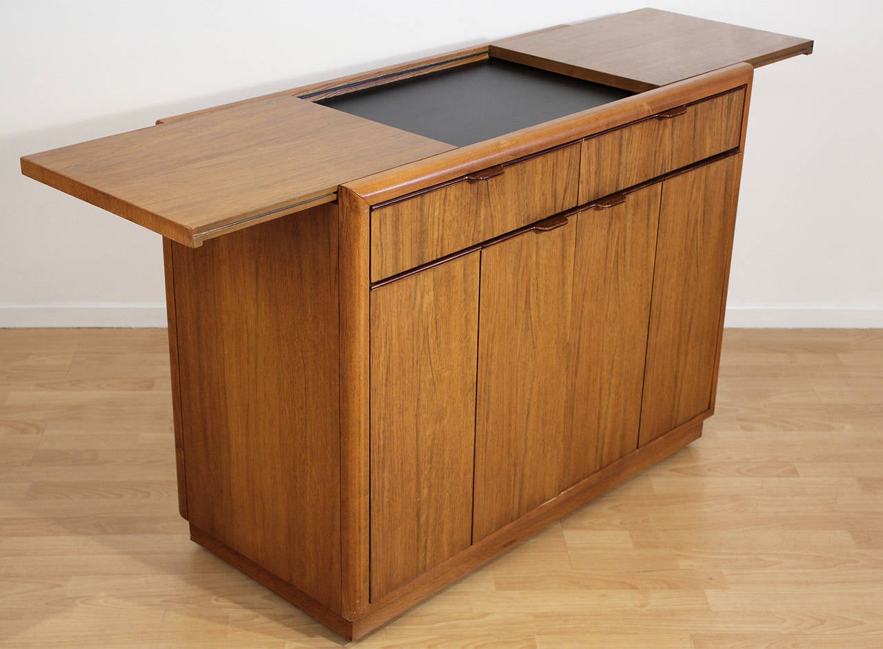 Drexel Expandable Dry Bar Cabinet at 1stDibs | drexel bar cabinet