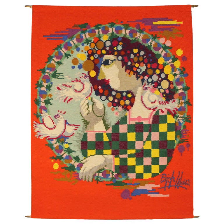 Bjorn Wiinblad Tapestry at 1stDibs