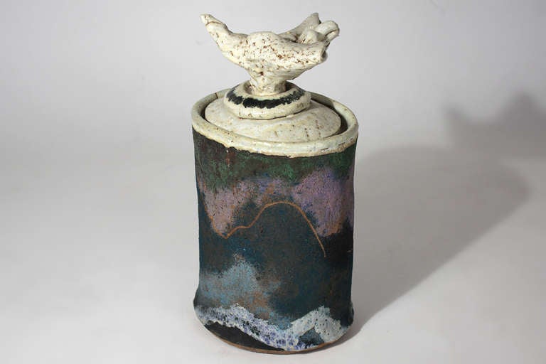 1960s Jerry Rothman Ceramic Covered Jar at 1stDibs | jerry rothman ceramics