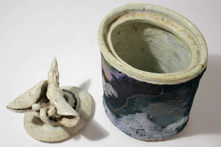 1960s Jerry Rothman Ceramic Covered Jar at 1stDibs | jerry rothman ceramics