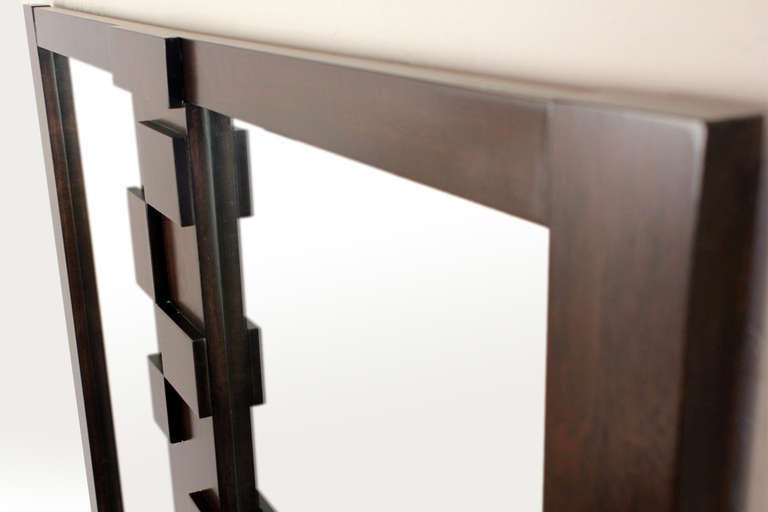 Mosaic Block Patterned Large Mirror at 1stDibs