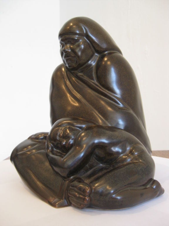 Slip Cast Sculpture by Donal Hord at 1stDibs